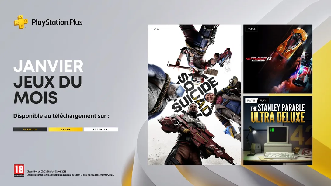 Les jeux PS4 et PS5 offerts pour Janvier 2025 (PS Plus)