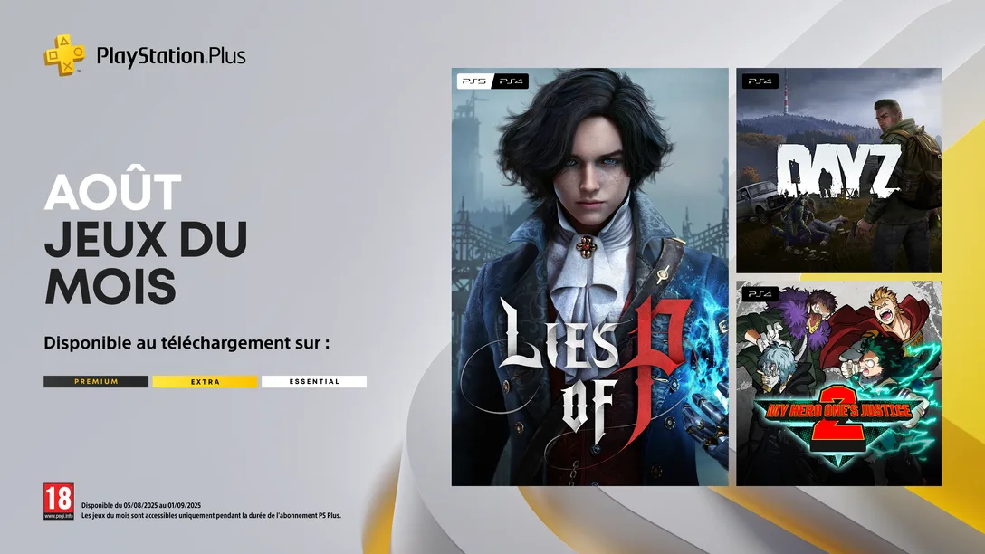 Les jeux PS4 et PS5 offerts pour Aout 2025 (PS Plus)